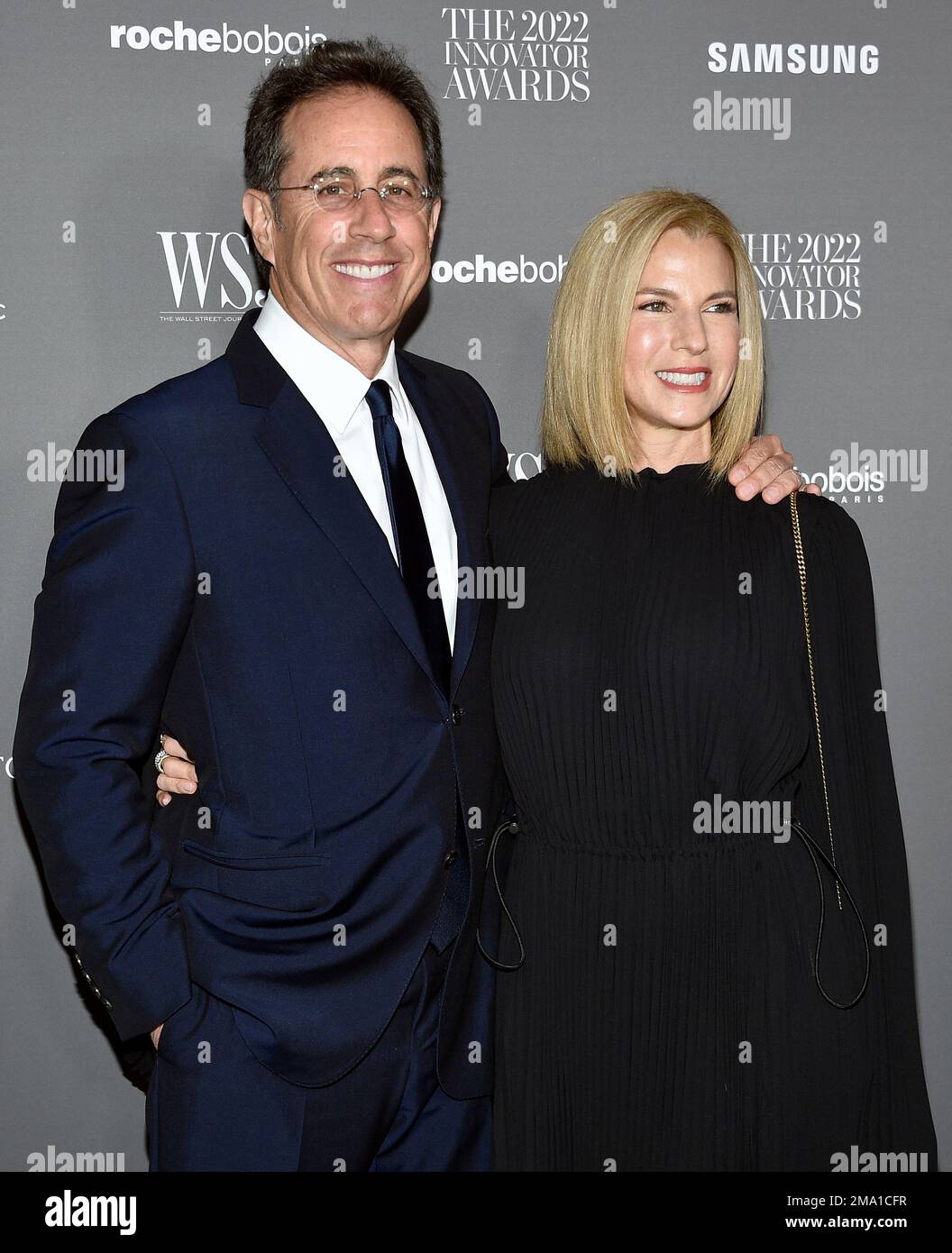 Jerry Seinfeld, left, Jessica Seinfeld attend the WSJ. Magazine 2022 ...