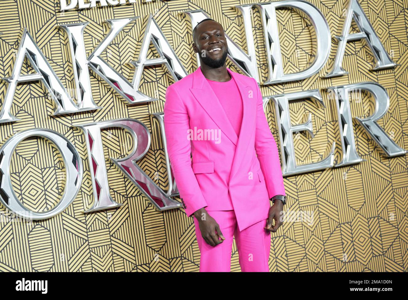 Stormzy poses for photographers upon arrival for the premiere of the ...