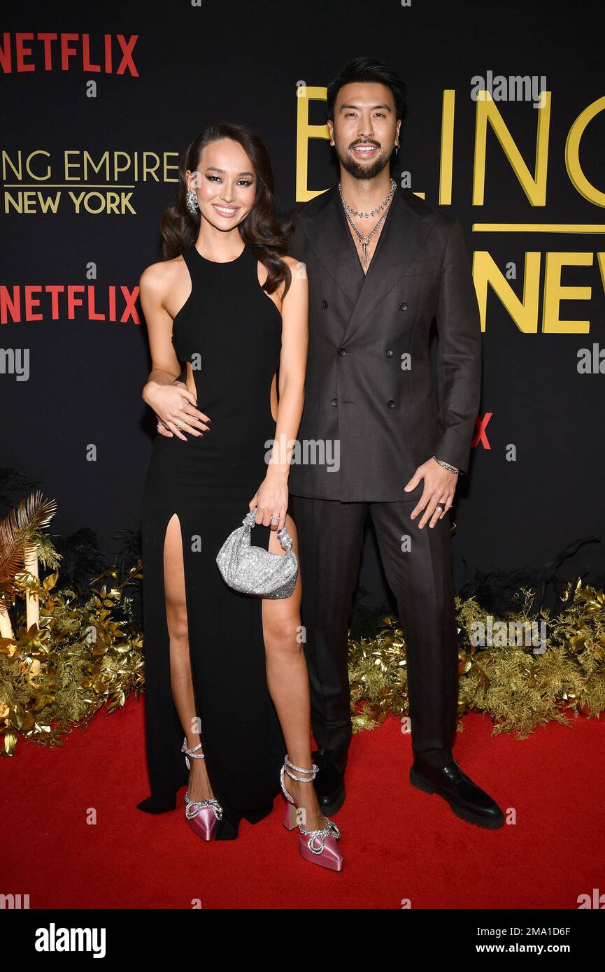 (L-R) Vika Abbyaeva and Richard Chang attend the Netflix and Michael ...