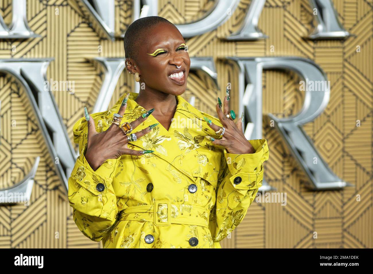 Cynthia Erivo poses for photographers upon arrival for the premiere of ...