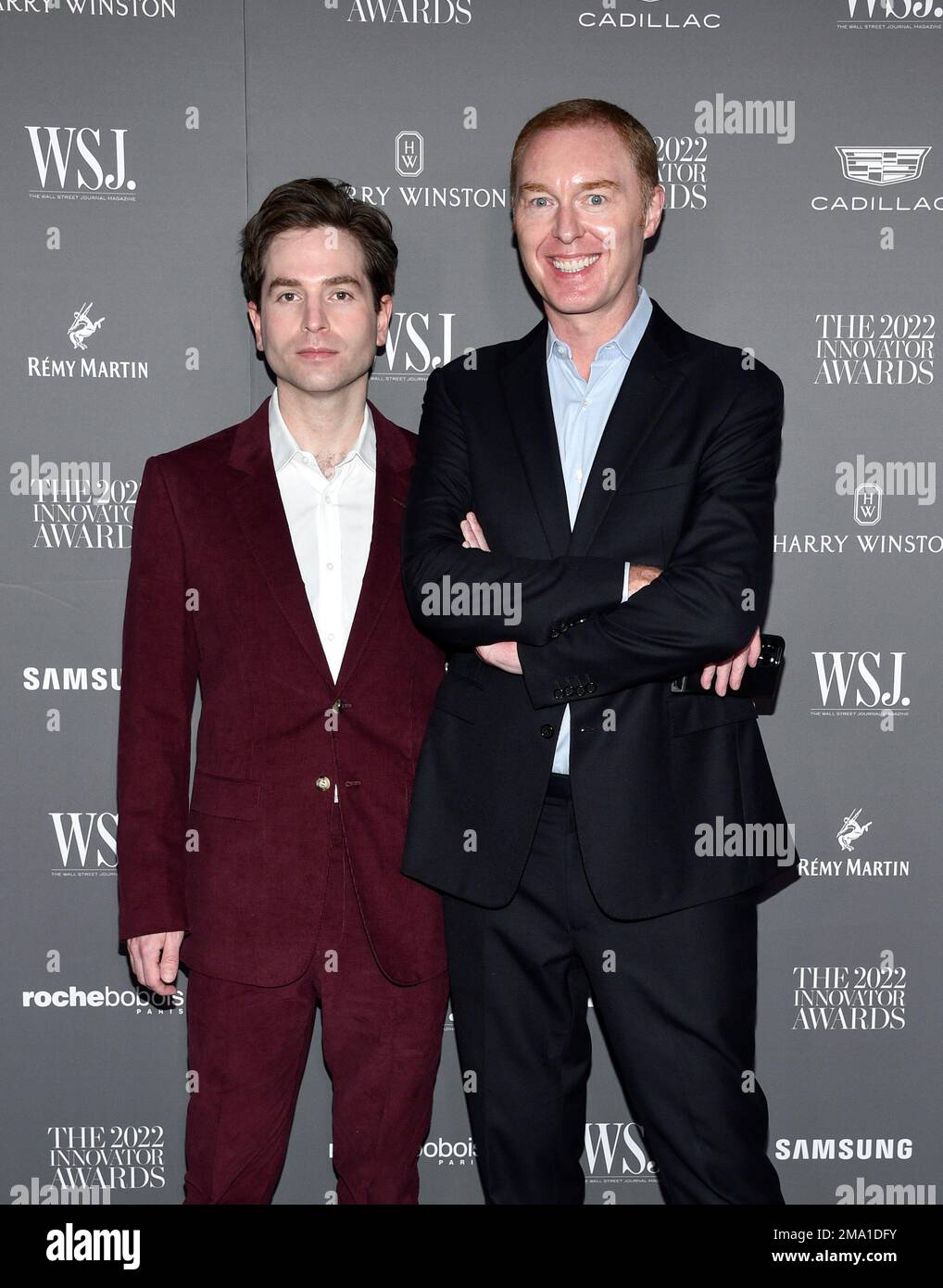 Benjamin Seidler, left, and Stuart Vevers attend the WSJ. Magazine 2022 ...