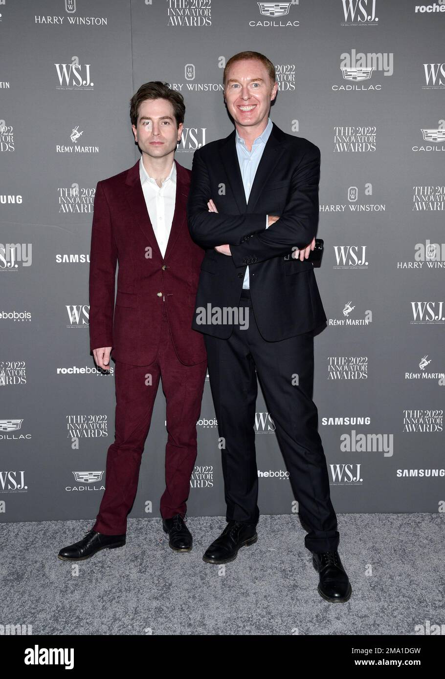 Benjamin Seidler, left, and Stuart Vevers attend the WSJ. Magazine 2022 ...