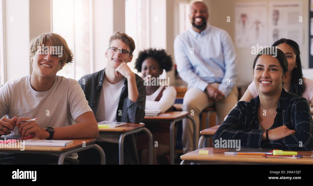 Super inspired and ready to learn. mature man teaching a class of ...