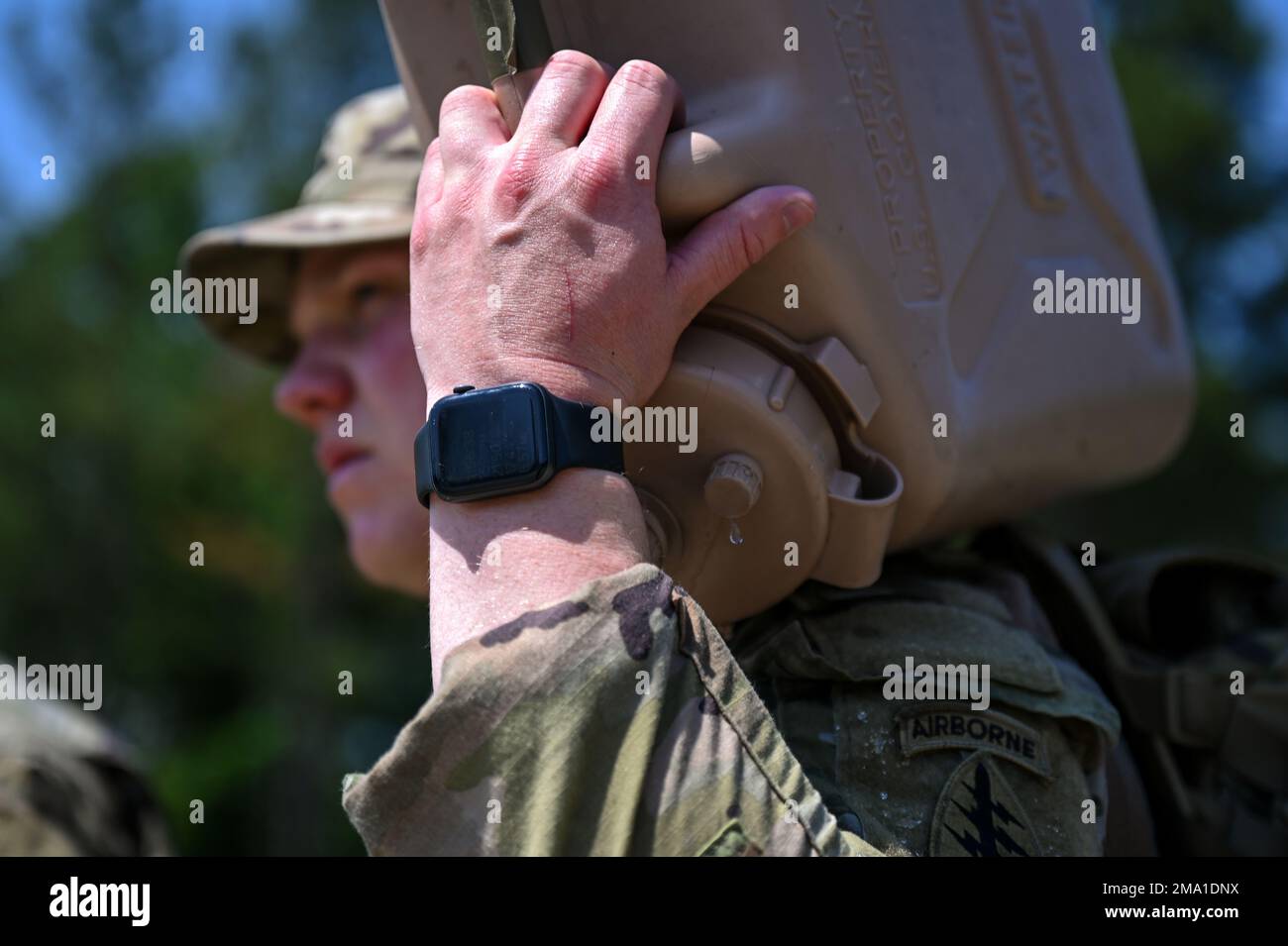 U.S. Army Spc. Mark Tellgren, a visual information specialist assigned ...