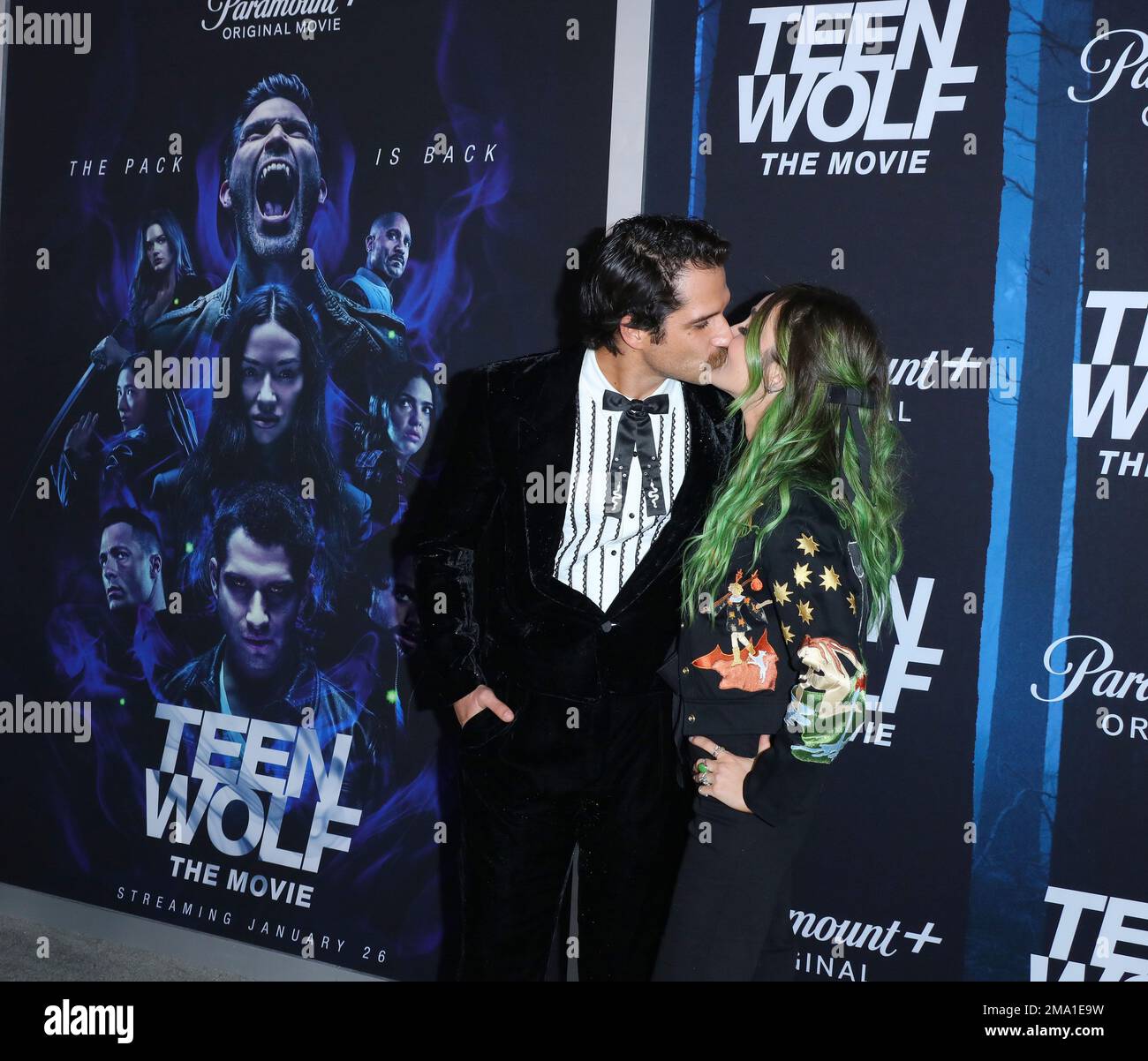 Tyler Posey, Phem arrives at The Los Angeles red carpet premiere for TEEN WOLF: THE MOVIE held ...