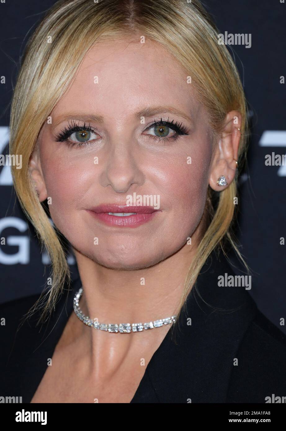 Sarah Michelle Gellar arrives at The Los Angeles red carpet premiere for TEEN WOLF: THE MOVIE ...