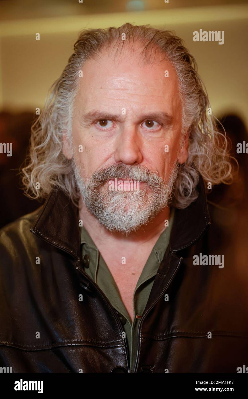 French novelist Simon Liberati poses in the Drouant restaurant after he ...