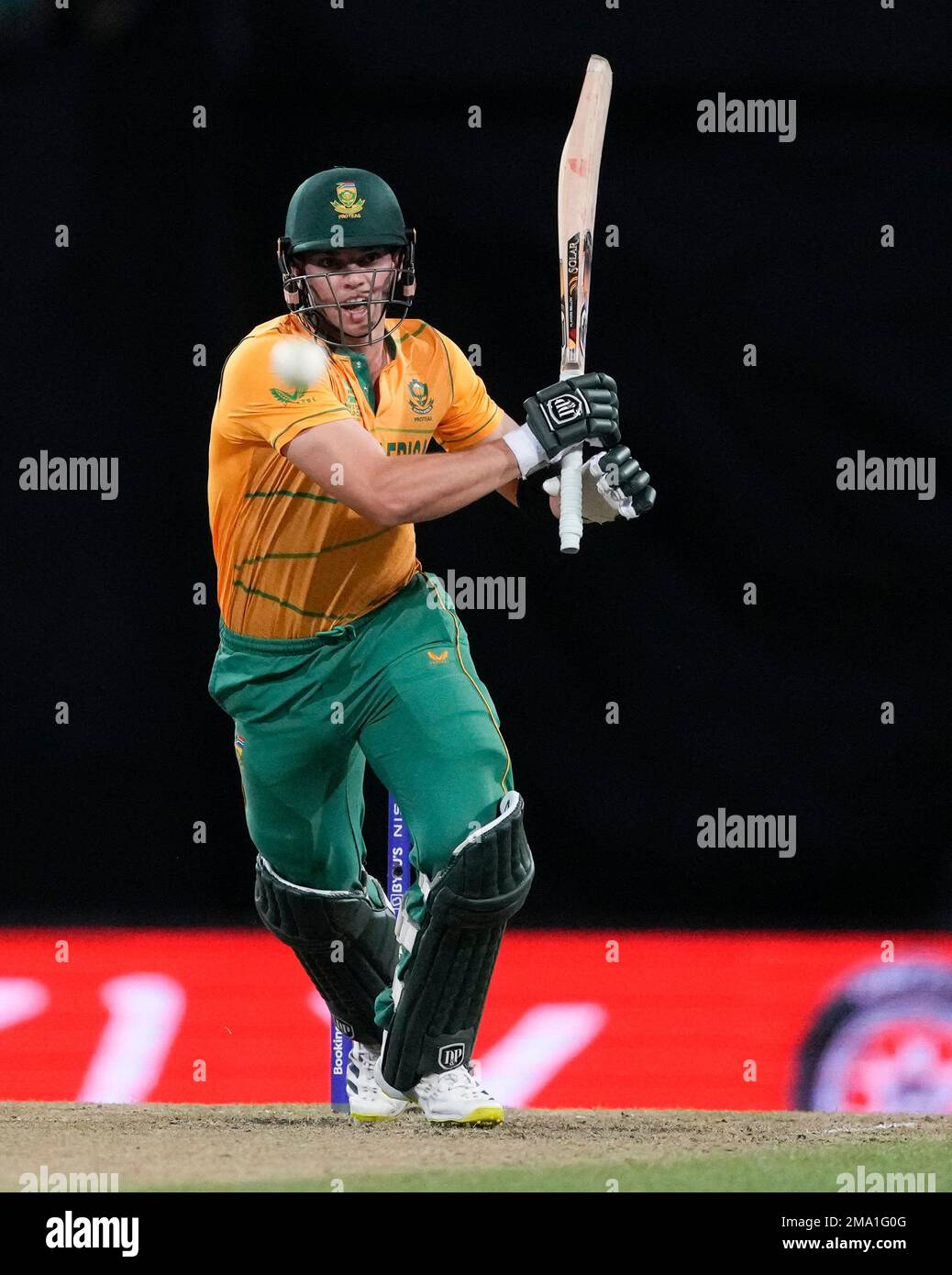 South Africa's Tristan Stubbs bats during the T20 World Cup cricket ...