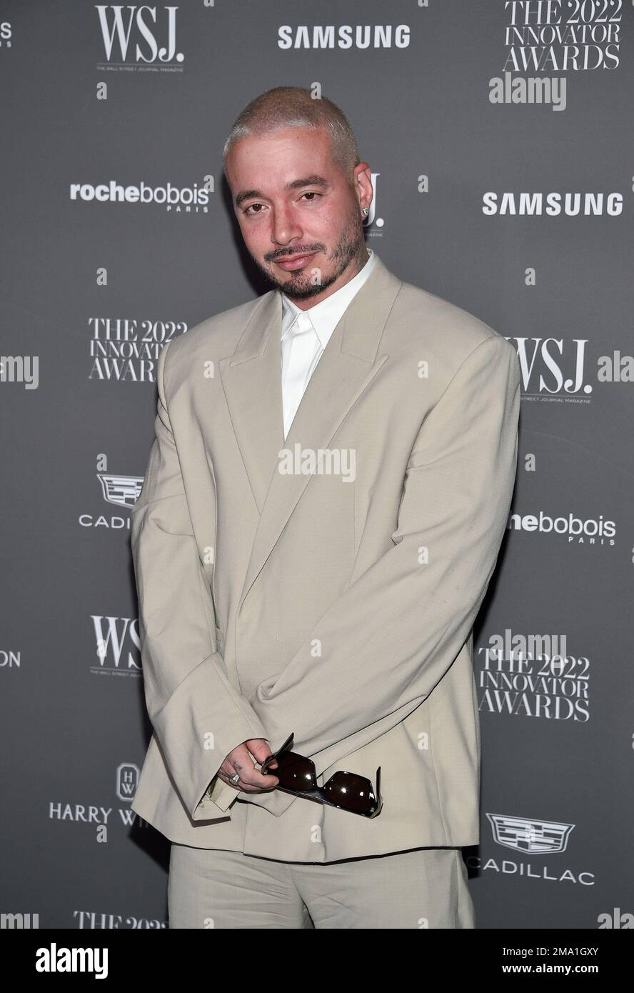 J Balvin attends the WSJ. Magazine 2022 Innovator Awards at The Museum ...
