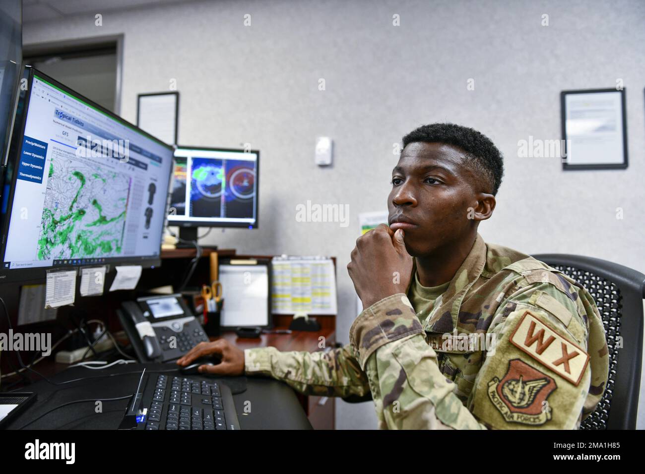 U.S. Air Force Senior Airman Byron Callahan, 18th Operations Support ...