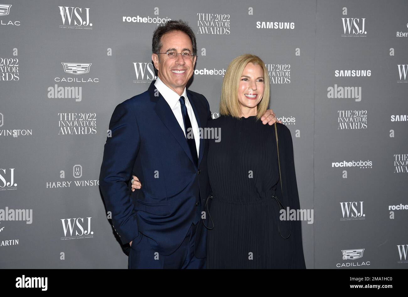Jerry Seinfeld, left, Jessica Seinfeld attend the WSJ. Magazine 2022 ...