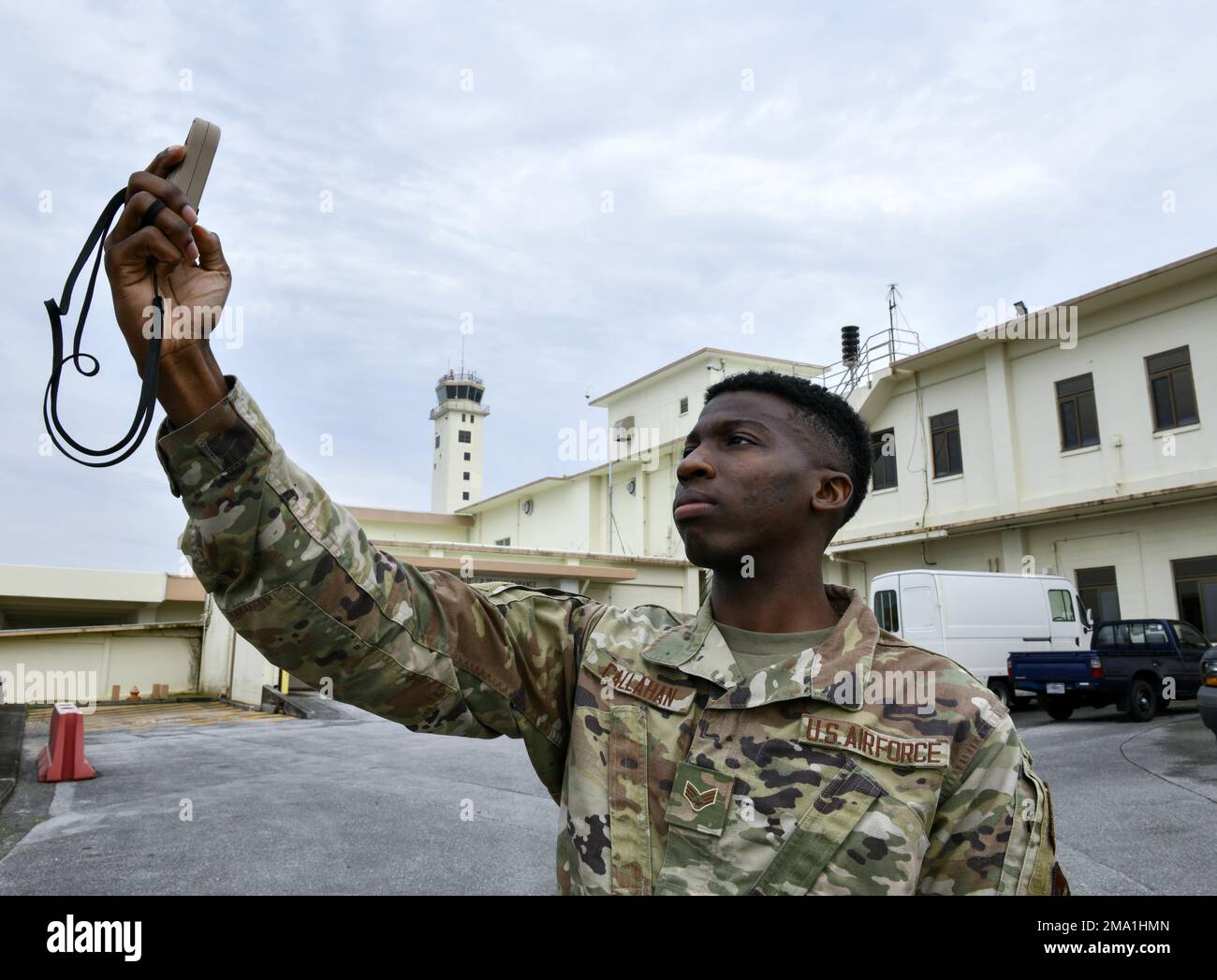 U.S. Air Force Senior Airman Byron Callahan, 18th Operations Support ...