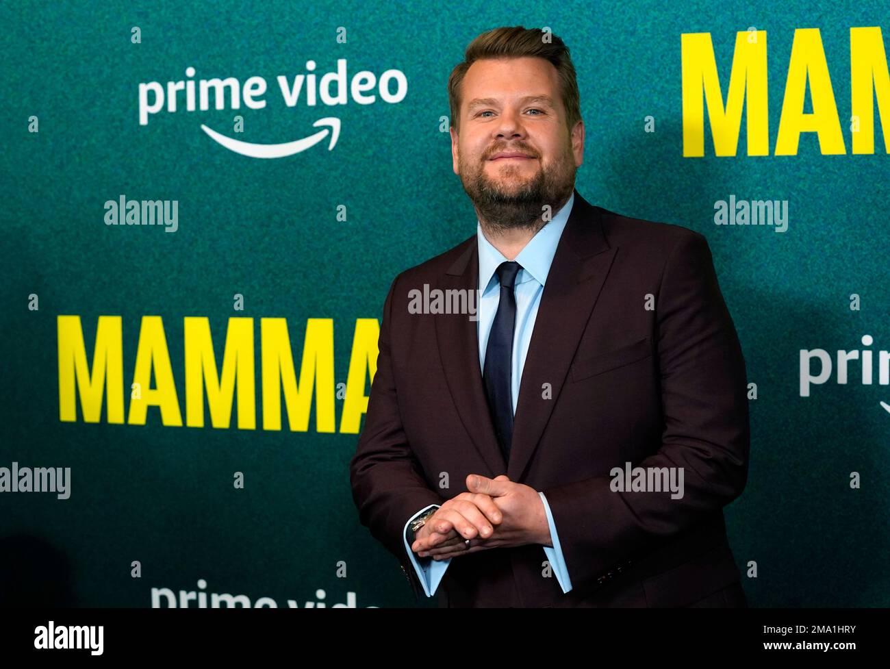 James Corden poses at the premiere of the Amazon Prime Video series ...