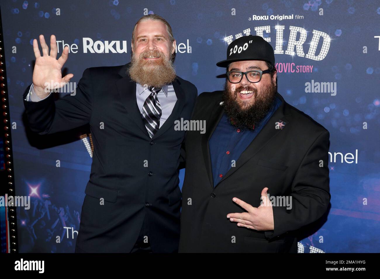 John Rossi, left, and Ethan Ullman, right, attend the premiere of ...
