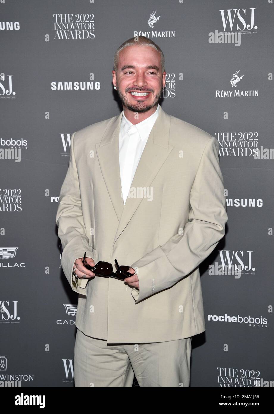 J Balvin attends the WSJ. Magazine 2022 Innovator Awards at The Museum ...