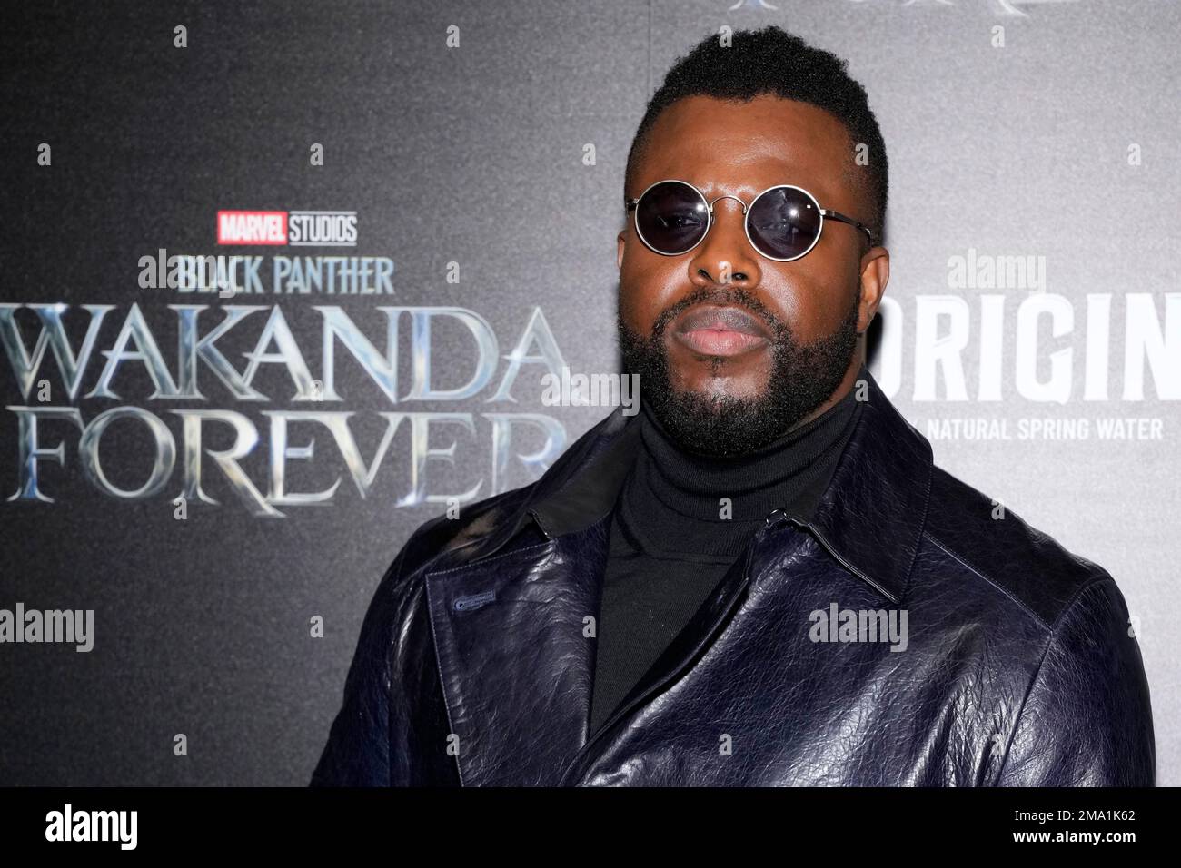 Winston Duke attends a "Black Panther: Wakanda Forever" screening at ...
