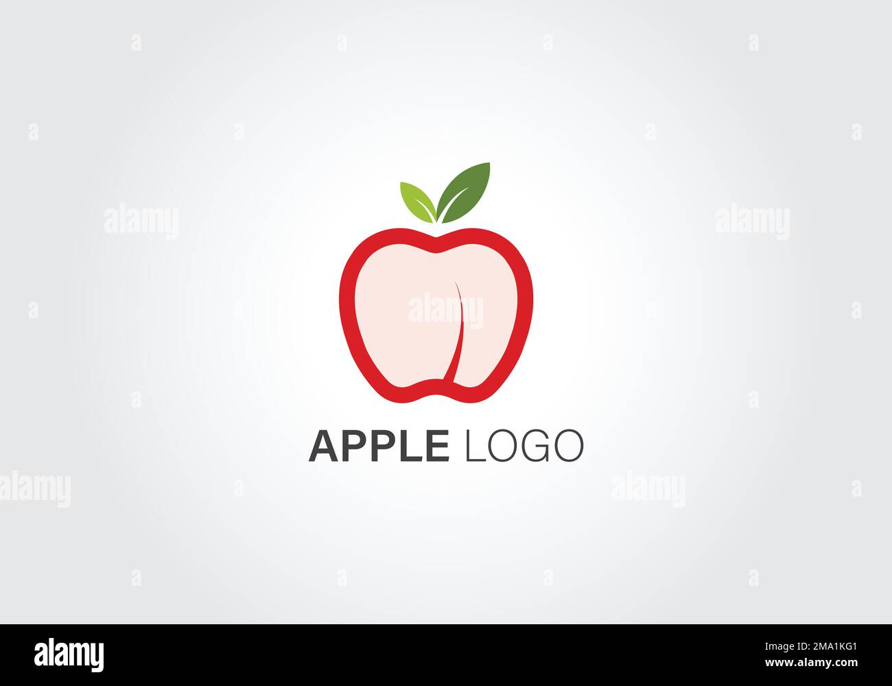 Apple Logo Symbol Line Style. apple vector logo template illustration ...