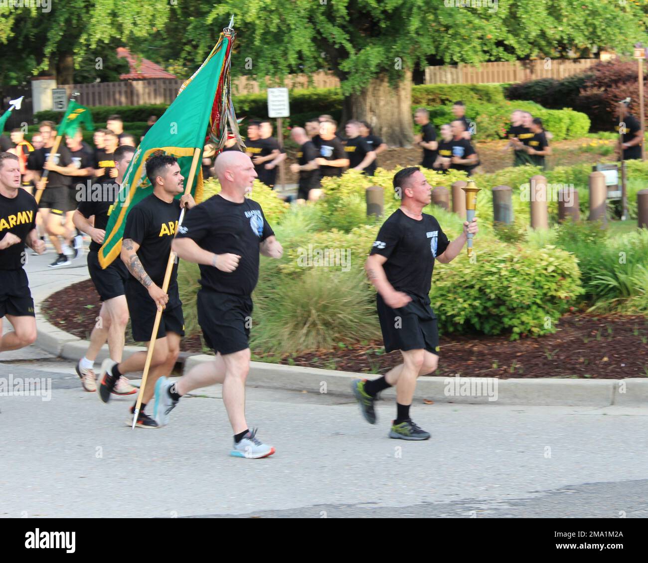Soldiers from the 503rd Military Police Battalion ran through Fort ...