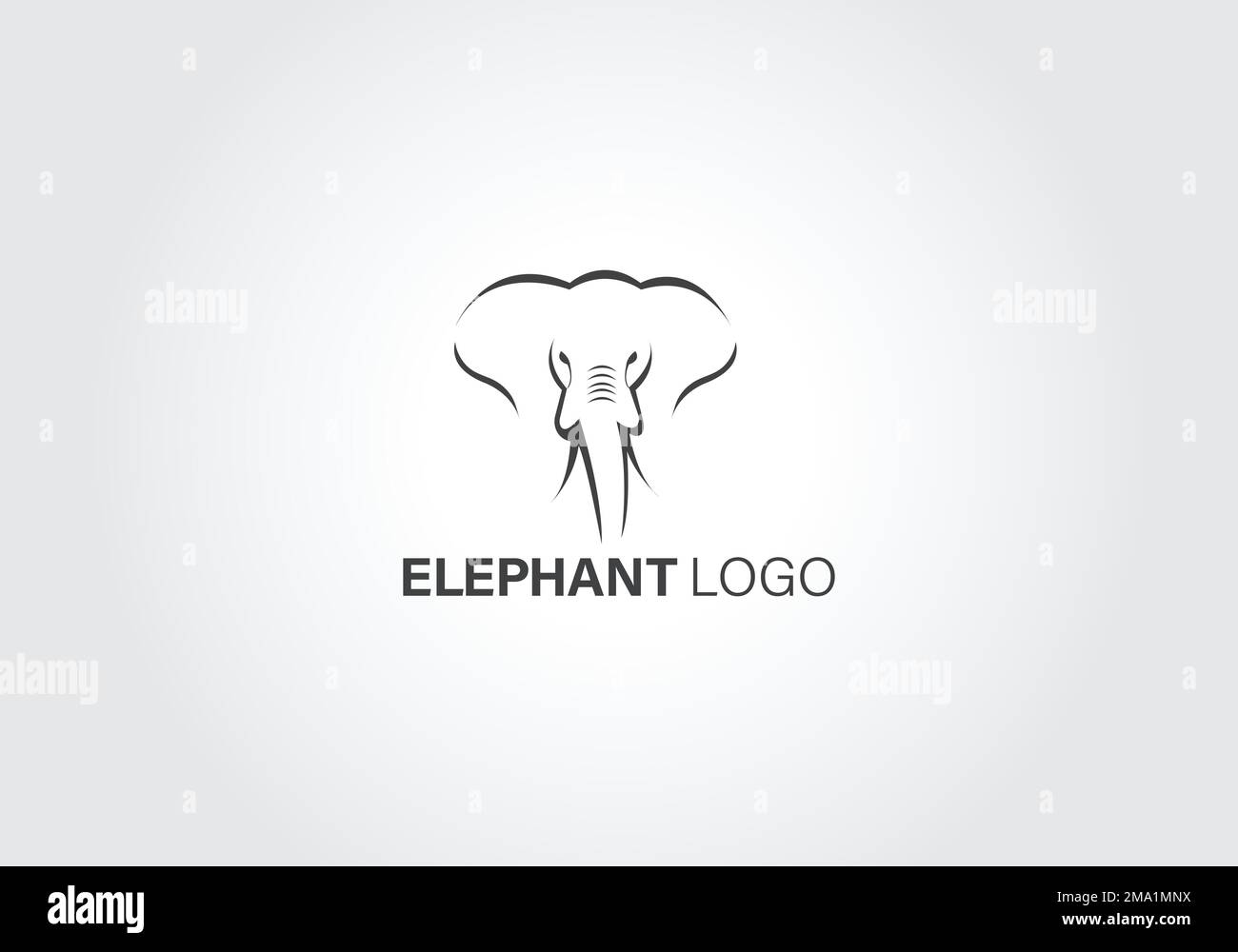 drawing elephant logo style design inspiration Stock Vector Image & Art ...