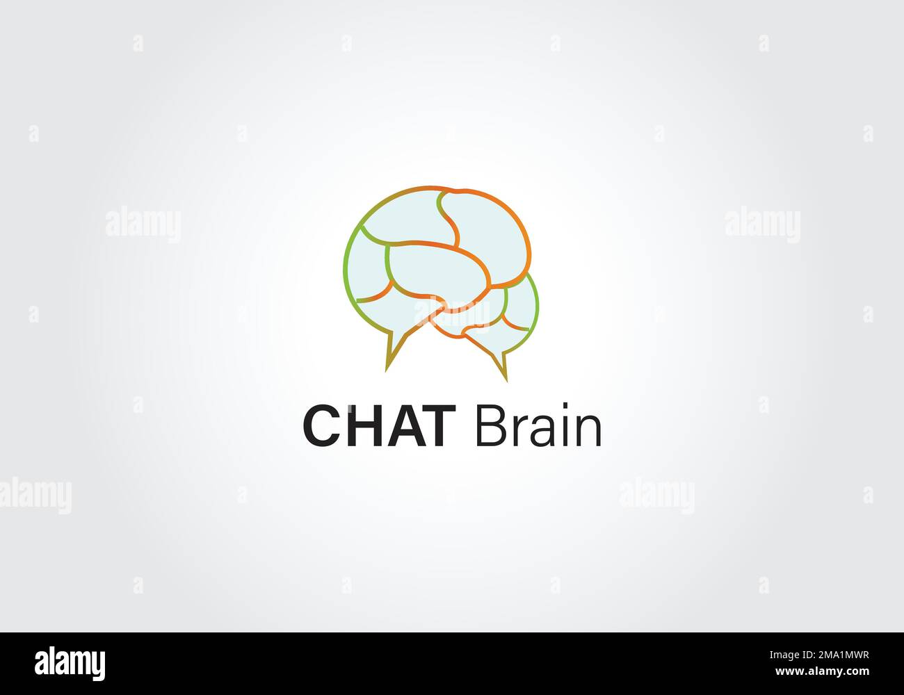 Brain chat logo vector template. Suitable for business, education and ...
