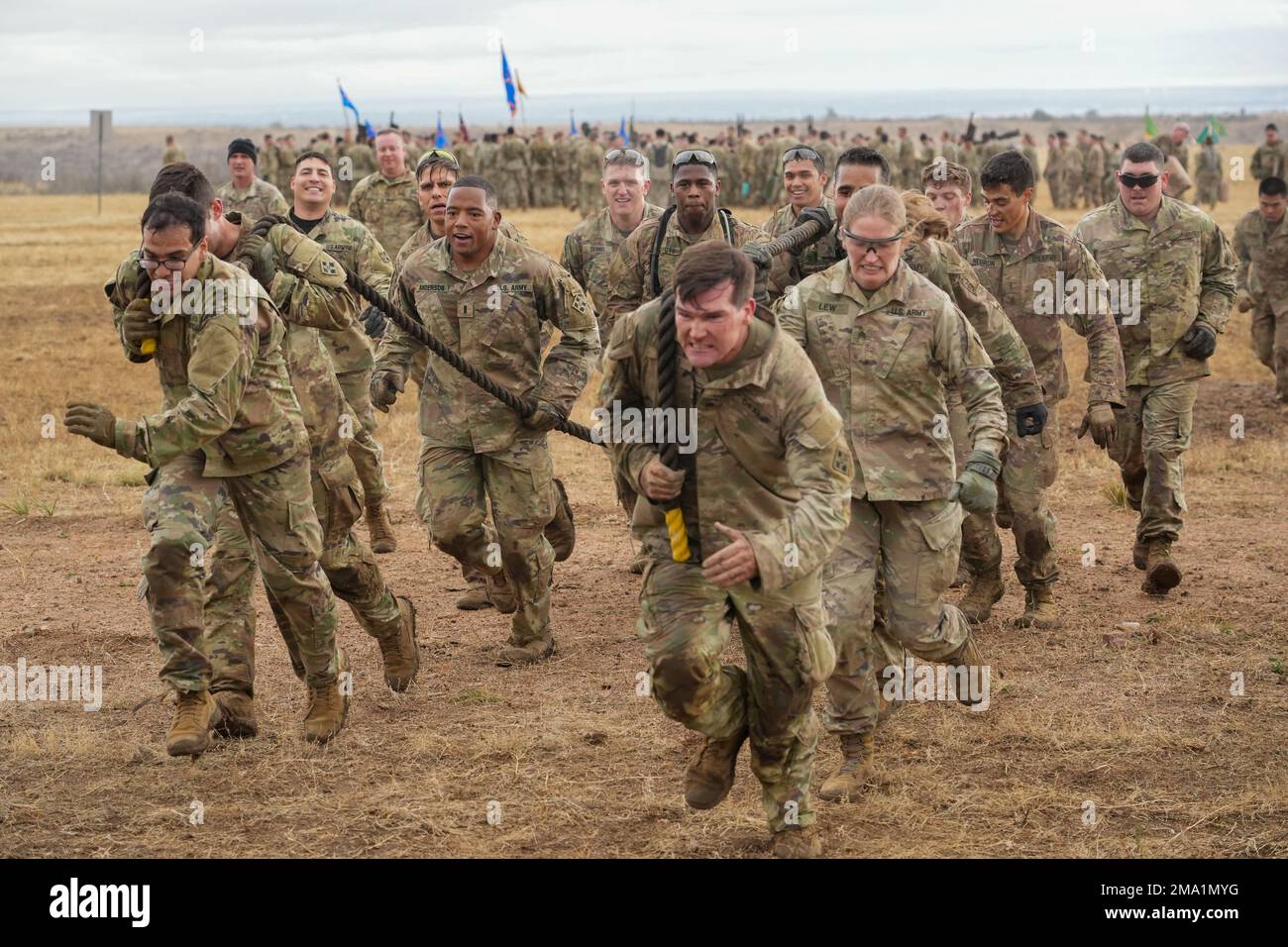 4th Infantry Division Soldiers approach the finish line of the Utah ...