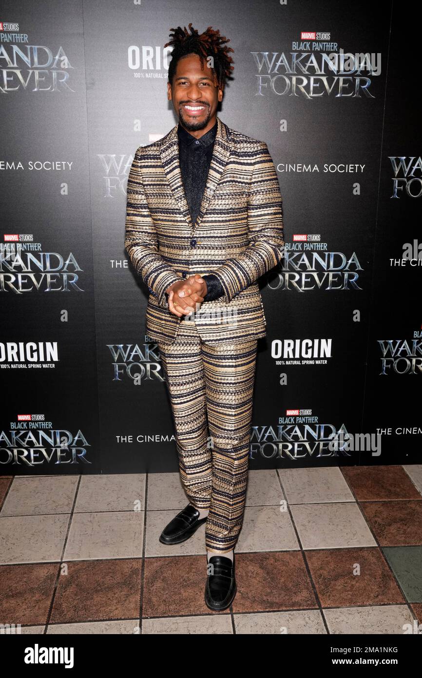 Jon Batiste attends a "Black Panther: Wakanda Forever" screening at AMC ...