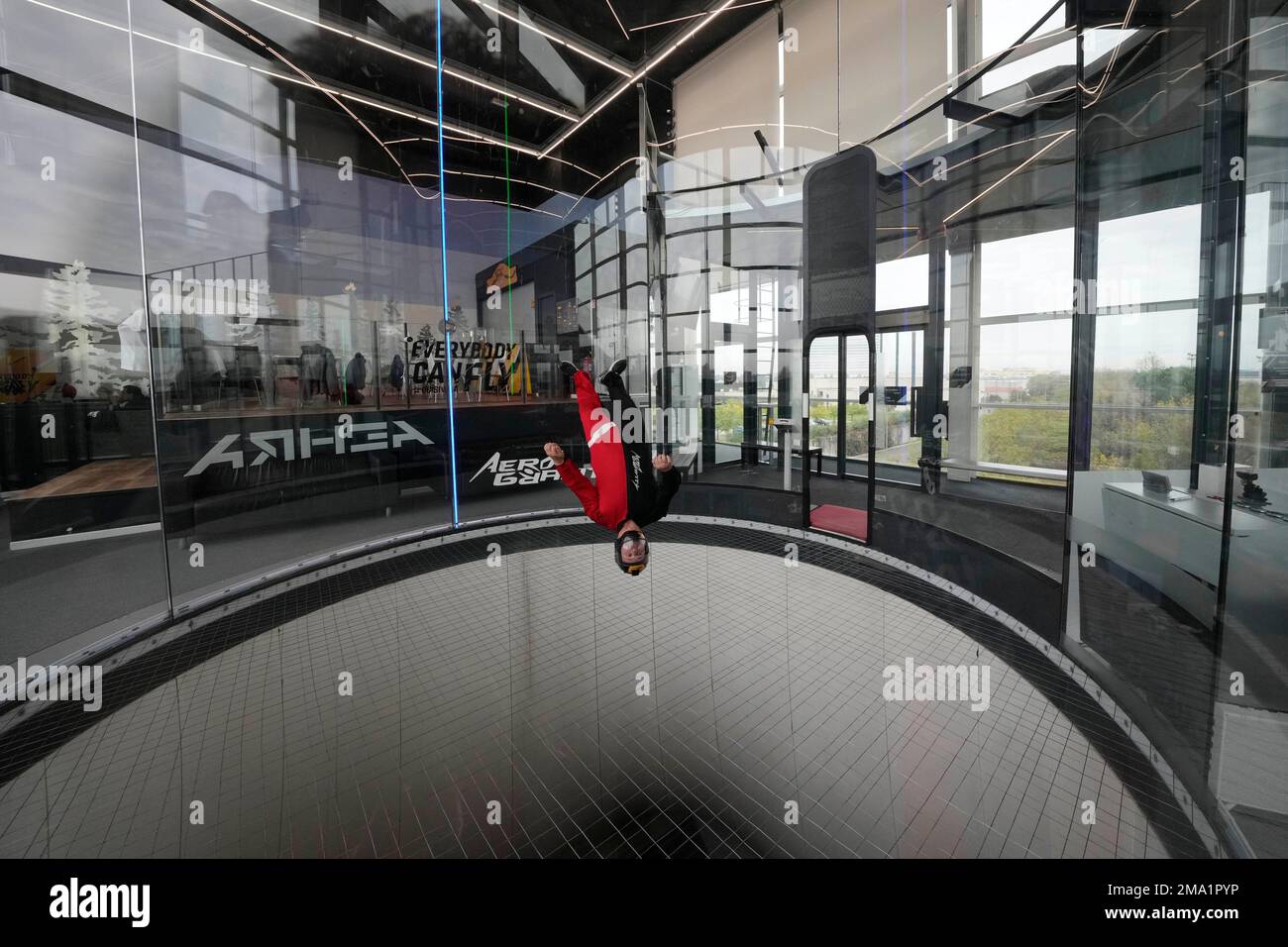 Aero Gravity co-founder Sandro Andreotti flies at Aero Gravity, largest ...