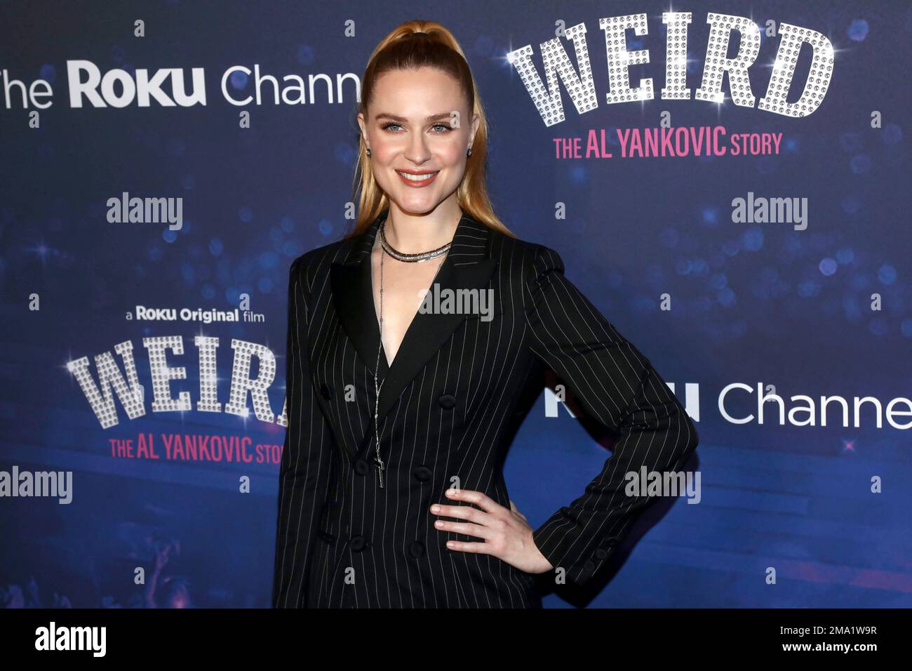 Actor Evan Rachel Wood attends the premiere of "Weird: The Al Yankovic ...