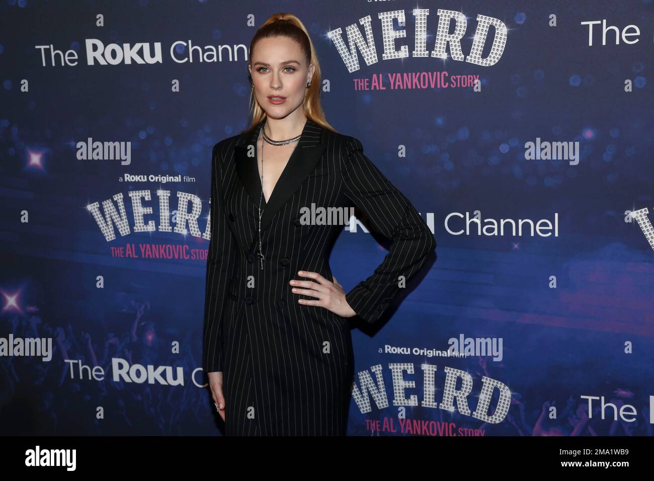 Actor Evan Rachel Wood attends the premiere of "Weird: The Al Yankovic ...