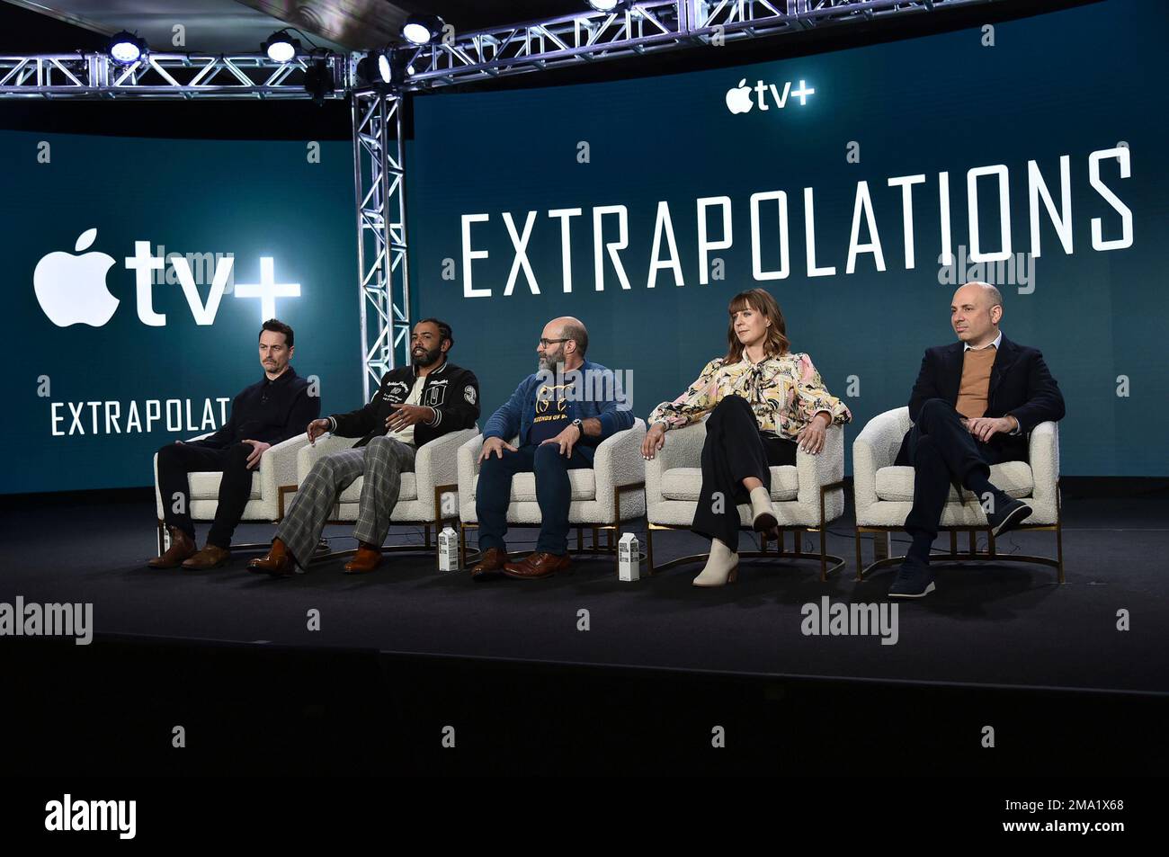 From left to right Matthew Rhys, Daveed Diggs, Scott Burns, Dorothy ...