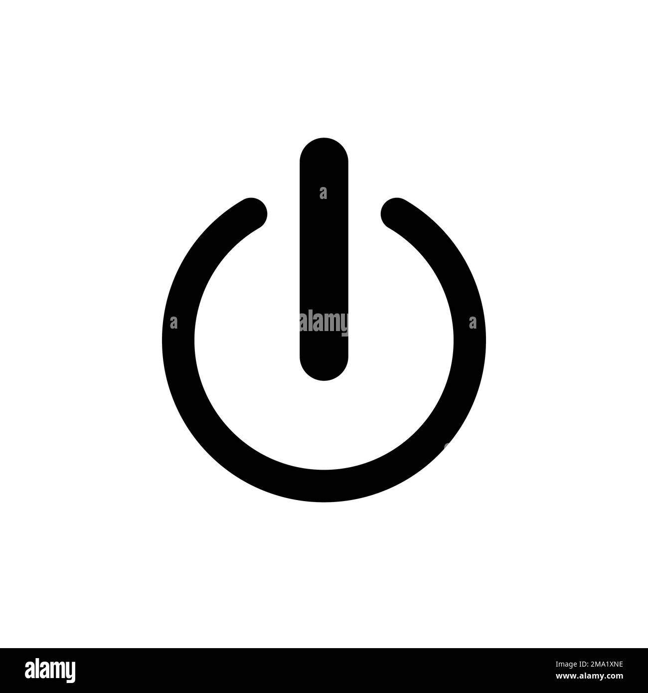 Power on and off button icon isolated on white background drawing by ...