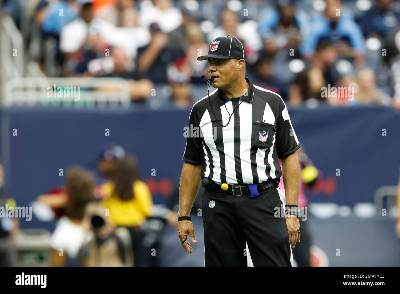 NFL official, umpire Fred Bryan (11) during an NFL football game ...