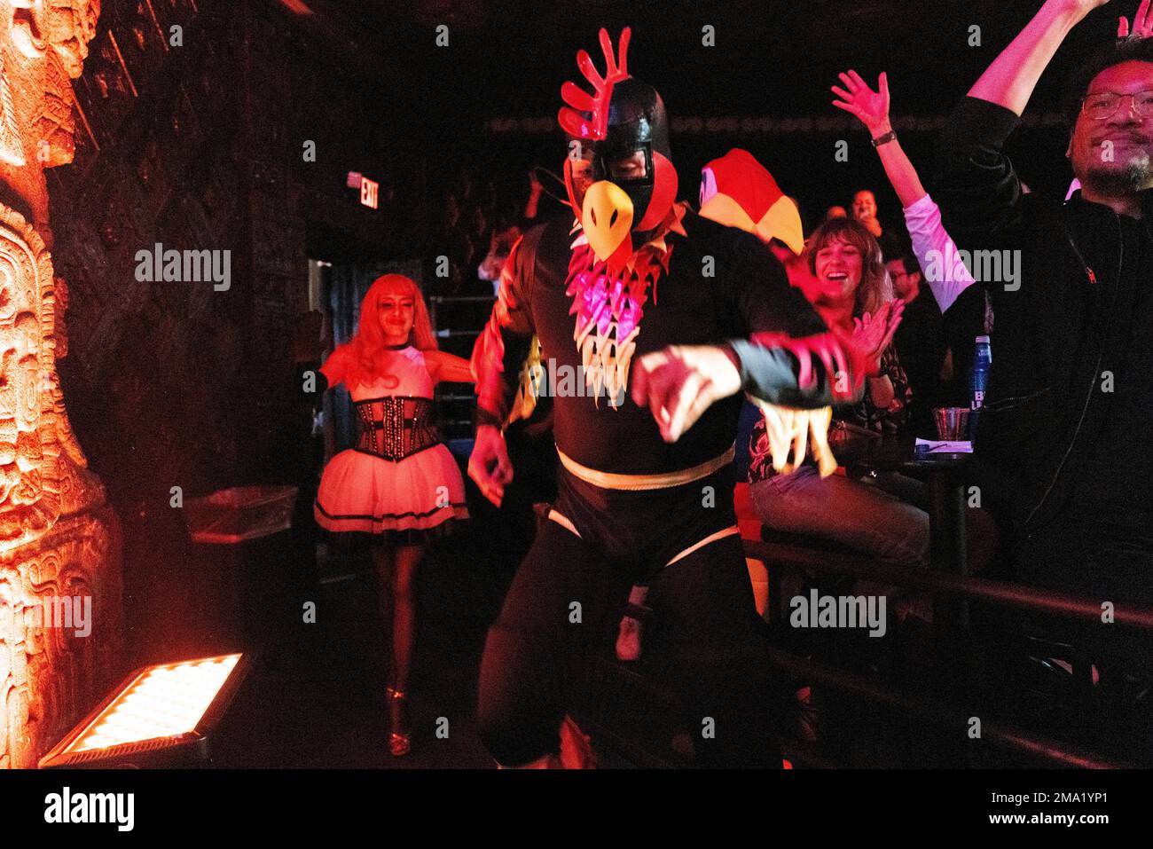 Wrestling sensations the Crazy Chickens arrive for a night of masked ...