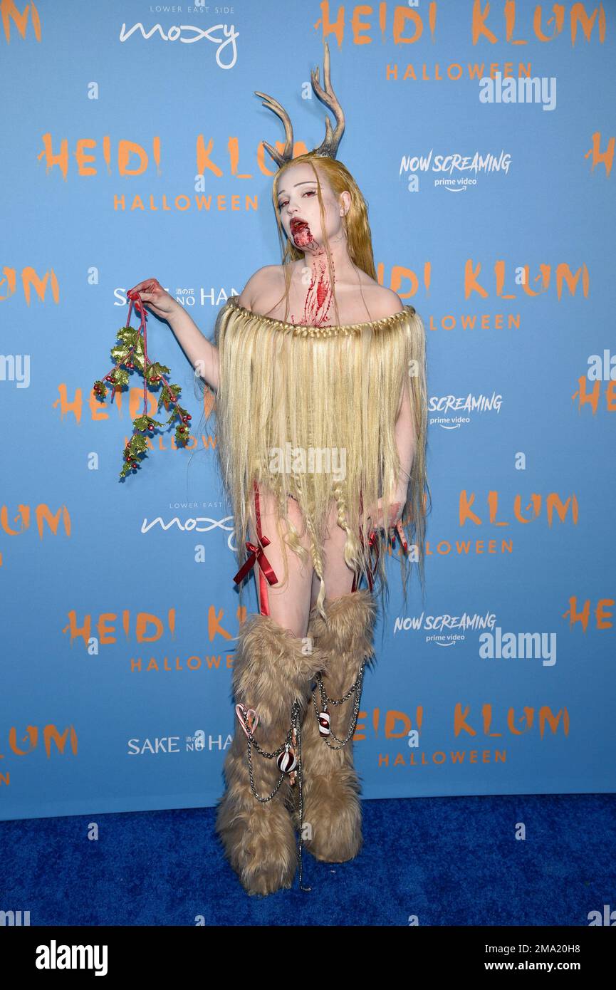 Kim Petras attends Heidi Klum's 21st annual Halloween party at Sake No ...