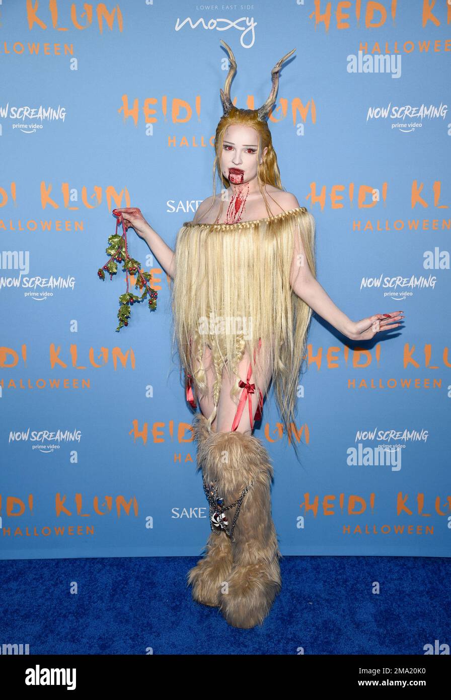 Kim Petras attends Heidi Klum's 21st annual Halloween party at Sake No ...