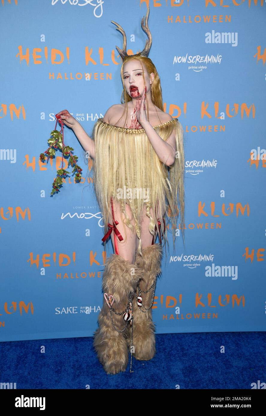 Kim Petras attends Heidi Klum's 21st annual Halloween party at Sake No ...