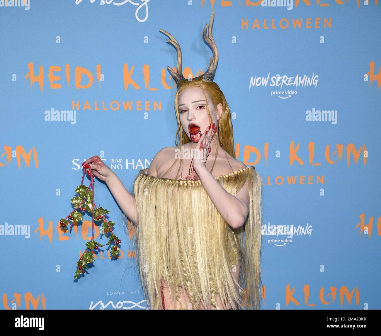 Kim Petras attends Heidi Klum's 21st annual Halloween party at Sake No ...
