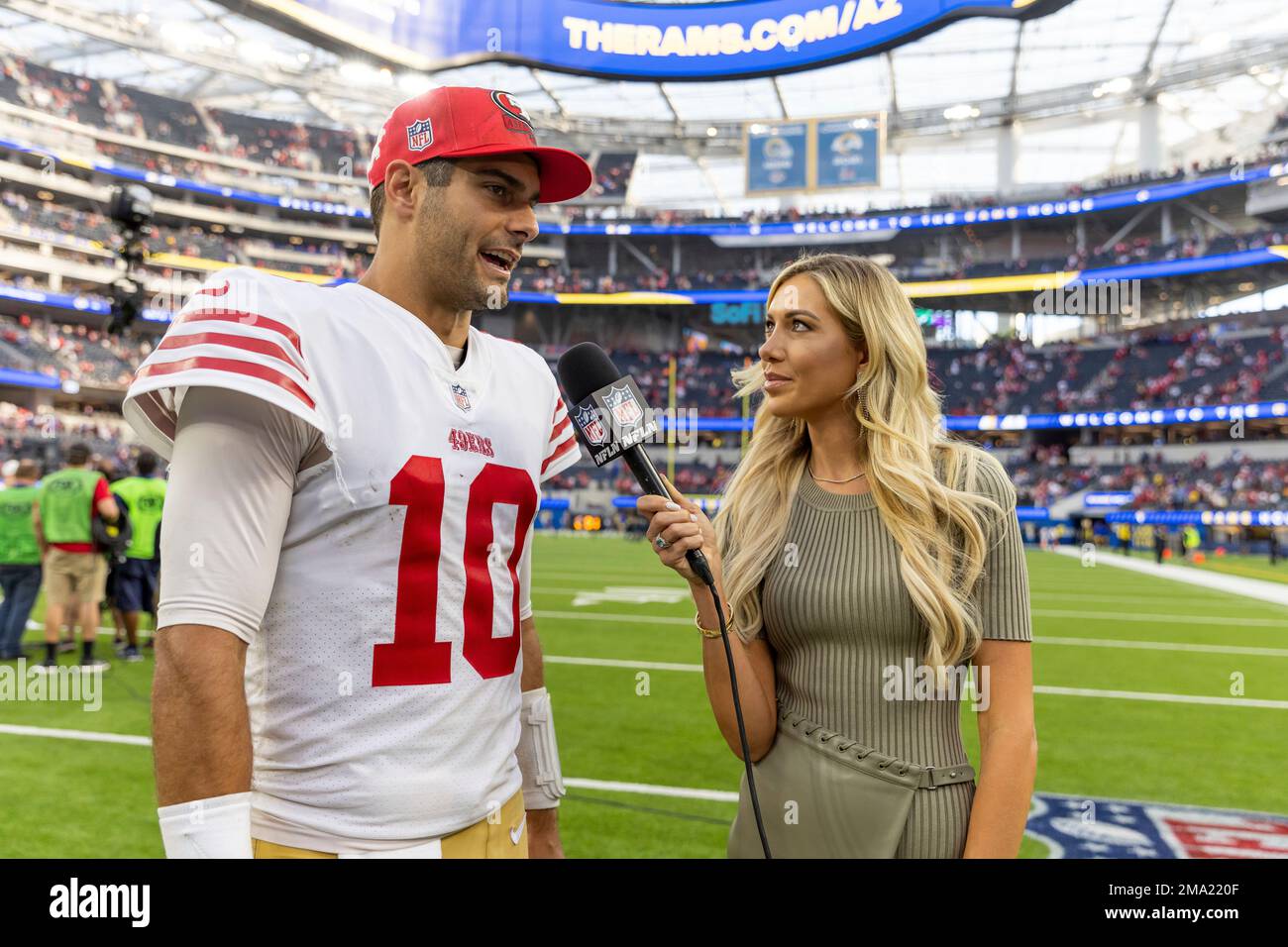 NFL Network's Taylor Bisciotti interviews San Francisco 49ers ...
