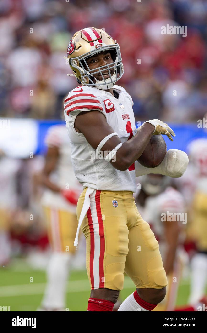 San Francisco 49ers defensive back Jimmy Ward (1) against the Los ...
