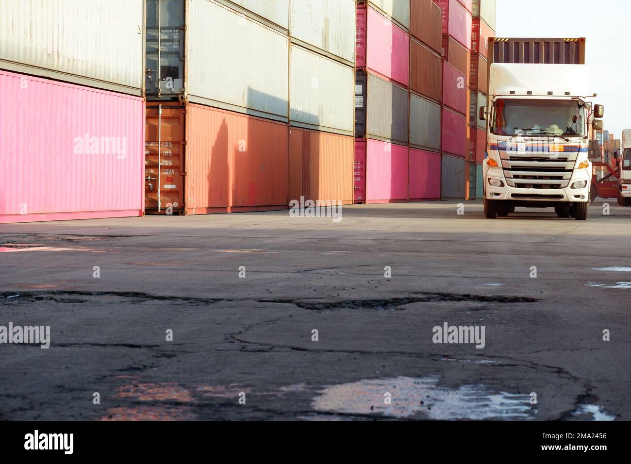 Trucks from point view hi-res stock photography and images - Alamy