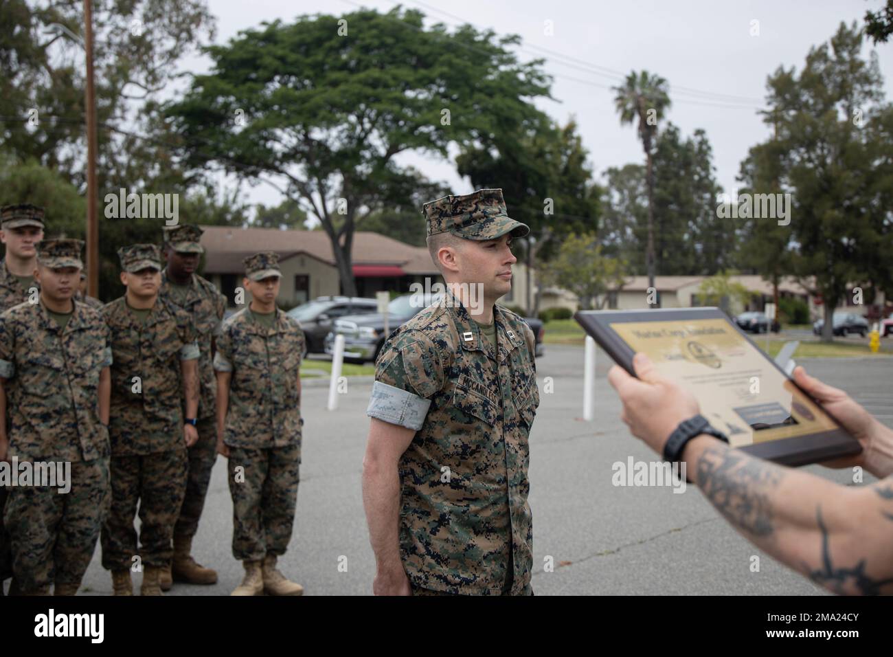 U.S. Marine Corps Capt. Conor McCandless, manpower officer, 1st Marine ...