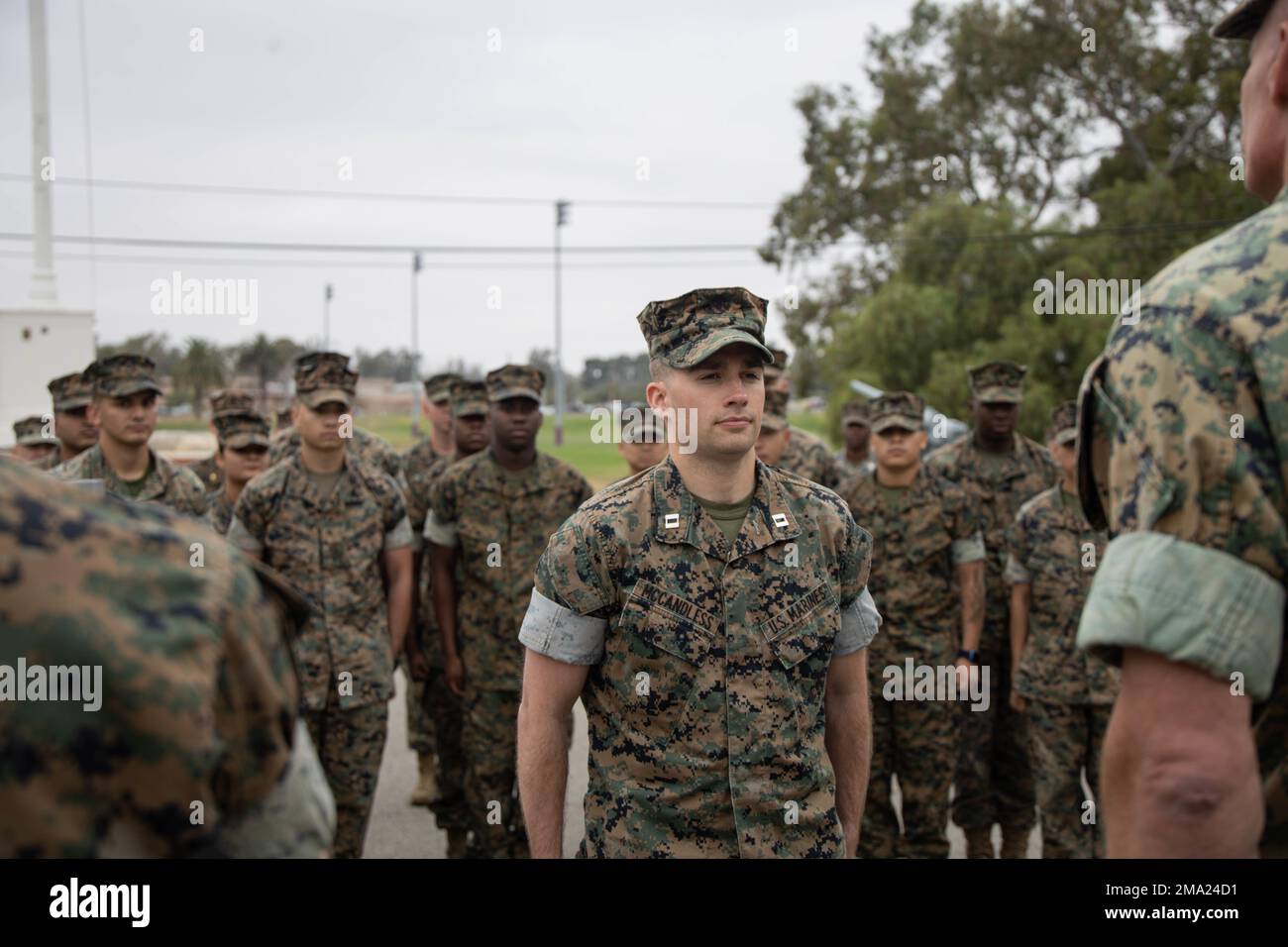 U.S. Marine Corps Capt. Conor McCandless, manpower officer, 1st Marine ...