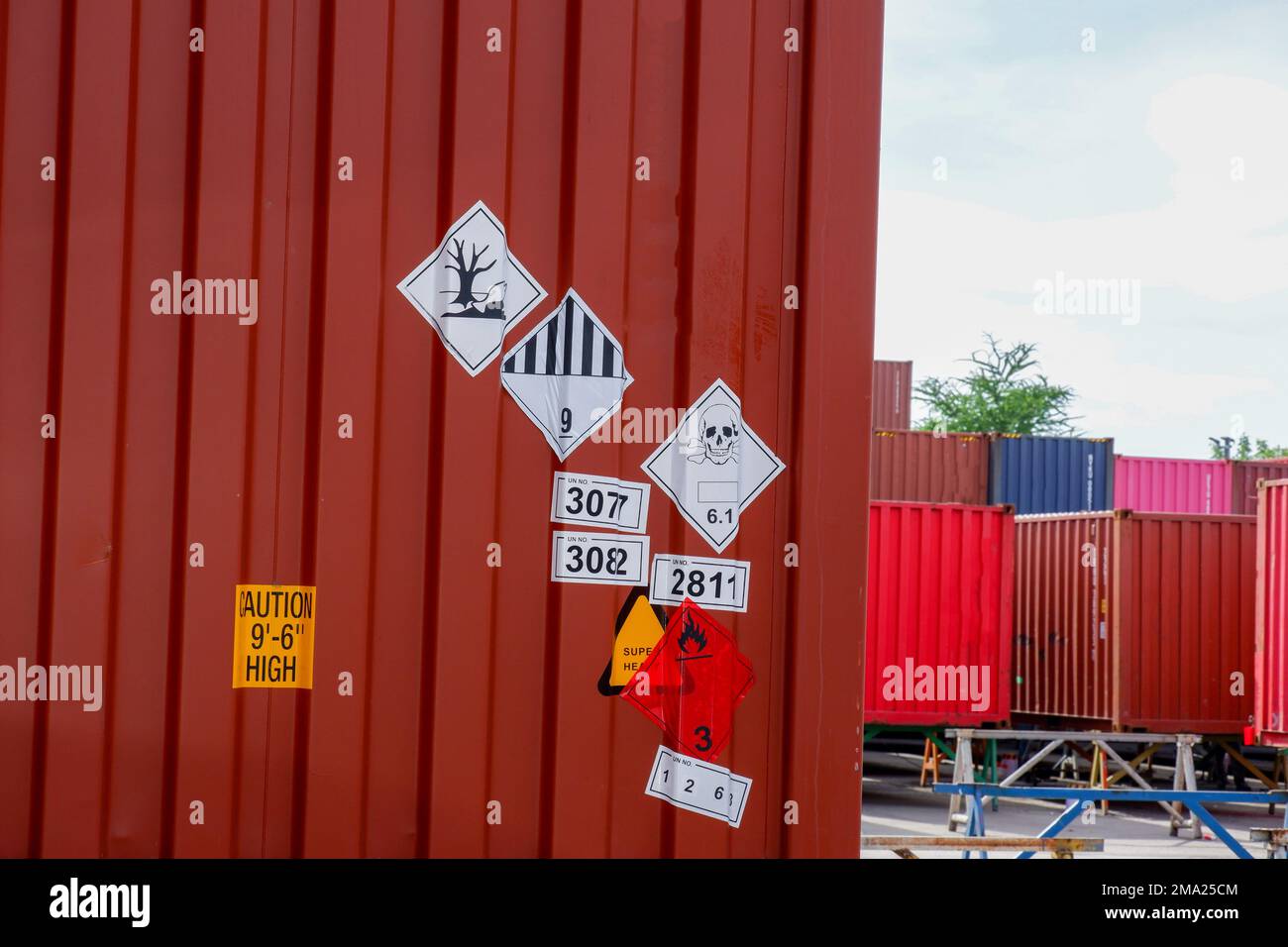 Information caution danger packaging hi-res stock photography and images - Alamy