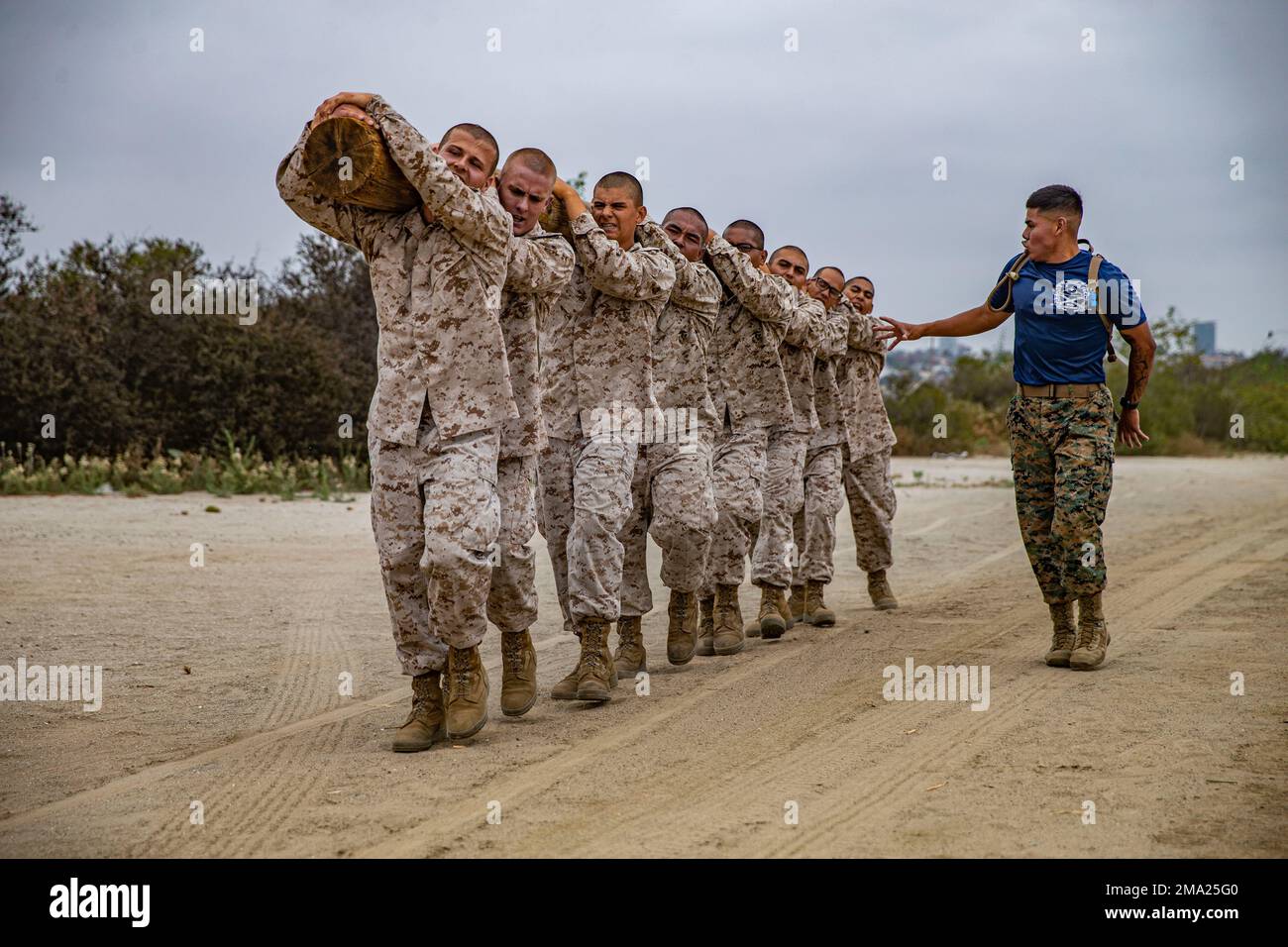U.S. Marine Corps recruits with India Company, 3rd Recruit Training ...