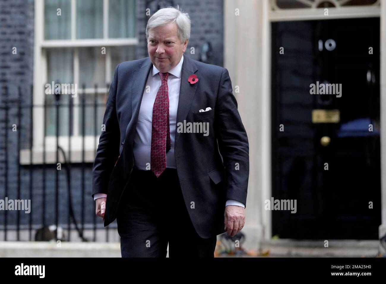 Britain's Leader of the House of Lords, Lord True leaves 10 Downing ...