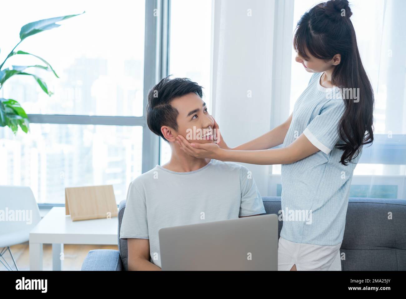 A pair of young couples leisure life Stock Photo - Alamy