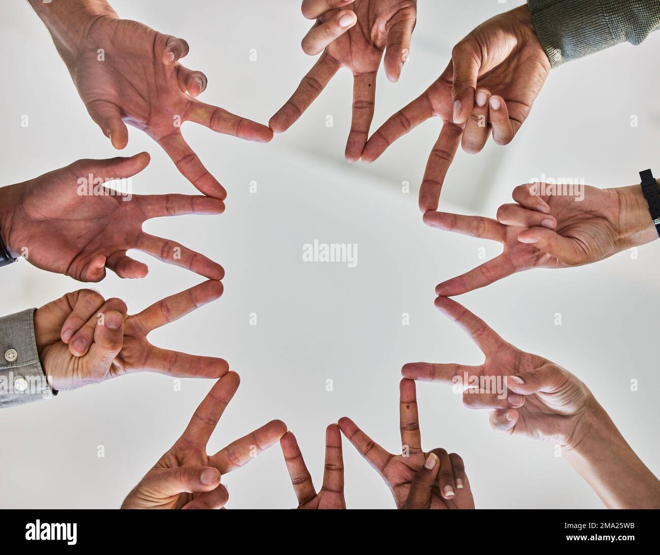 Together, well shock nations. Below shot of a group of unrecognizable ...