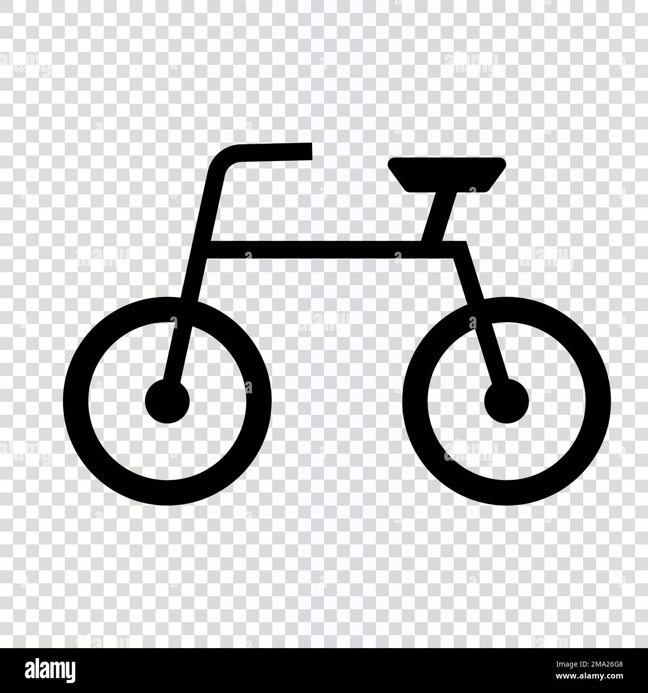 Bicycle and minivelo icon. Editable vector Stock Vector Image & Art - Alamy