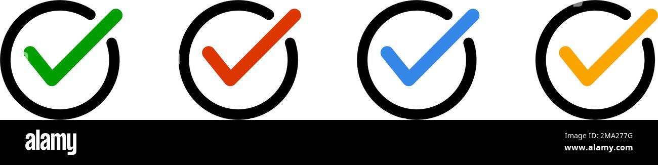 Flat design round checkbox icon set. Editable vector Stock Vector Image ... Flat design round checkbox icon set. Editable vector Stock Vector Image ...