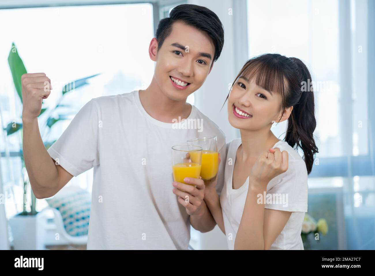 A pair of young couples leisure life Stock Photo - Alamy